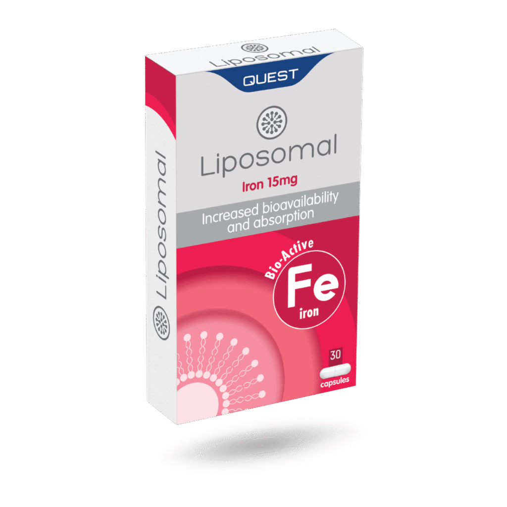 Quest Liposomal Iron 15mg 30 Capsules UK | Buy Online at Bodywise ...